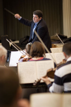 Conductor Andrew Litten Who Rehearsal English Editorial Stock Photo ...