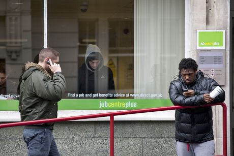 Man Outside Job Centre Plus Marylebone Editorial Stock Photo - Stock ...