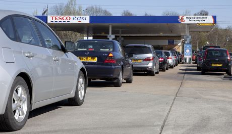 Motorists Queuing Petrol Editorial Stock Photo - Stock Image | Shutterstock