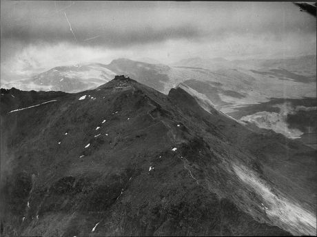 Aerial View Mount Snowdon Wales Snowdon Editorial Stock Photo - Stock ...