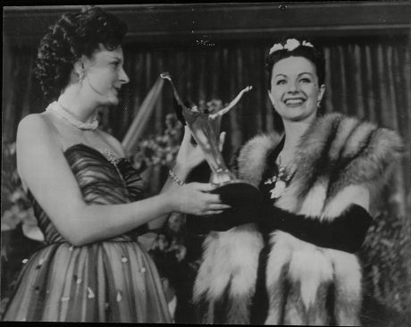 Margaret Lockwood Actress Presented Silver Trophy Editorial Stock Photo ...