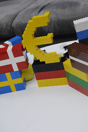 European Flags Euro Symbol Made Lego Editorial Stock Photo - Stock ...