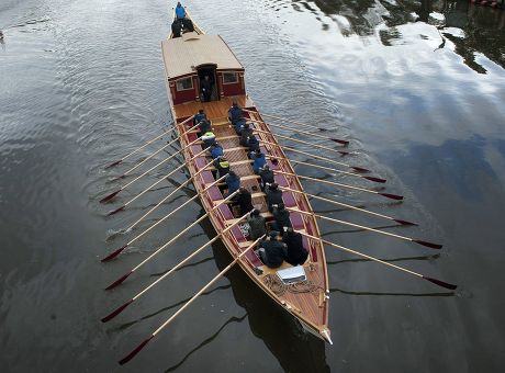 Royal Barge Gloriana Rowed River Thames Editorial Stock Photo - Stock ...