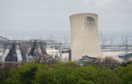 Cooling tower and Chimney stack demolished at Wilton International near ...