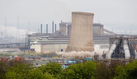 Cooling tower and Chimney stack demolished at Wilton International near ...