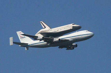 Space Shuttle Enterprise On Back 747 Editorial Stock Photo - Stock ...