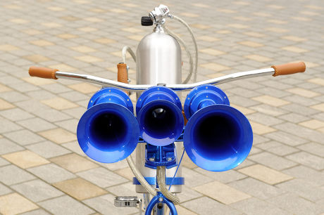 Triple Air Horn Fitted Bicycle Airchime Editorial Stock Photo - Stock ...