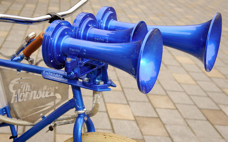 Triple Air Horn Fitted Bicycle Airchime Editorial Stock Photo - Stock ...