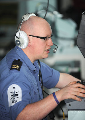 Radio Operator On Hms Bulwark Editorial Stock Photo - Stock Image ...