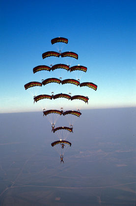 Royal Marines Parachuting Team Diamond Formation Editorial Stock Photo ...