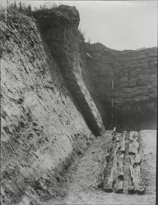 Excavation Work On Roman Amphitheatre Caerleon Editorial Stock Photo ...