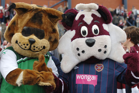 Hearts Hibernain Team Mascots Editorial Stock Photo - Stock Image ...