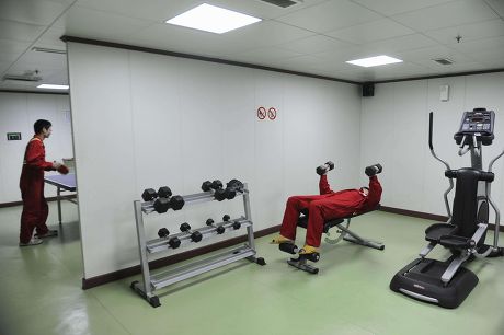 Crew Members Take Exercise Gym On Editorial Stock Photo - Stock Image ...