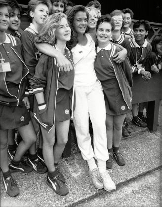 Tennis Player Annabel Croft Wimbledon Ball Editorial Stock Photo ...