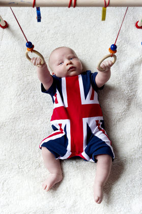 Model Released Baby Wearing Union Jack Editorial Stock Photo - Stock ...