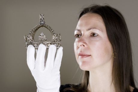 Small Diamond Crown Worn By Queen Editorial Stock Photo - Stock Image ...