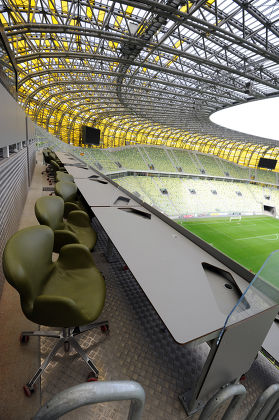 Press Desks Pge Arena Gdansk Poland Editorial Stock Photo - Stock Image ...