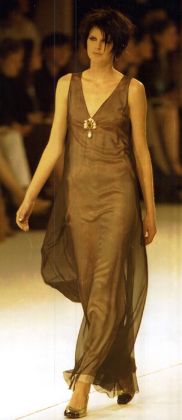 Fashion Model Stella Tennant On Catwalk Editorial Stock Photo - Stock ...