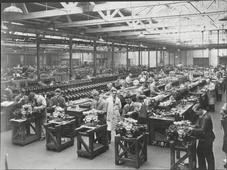 Workers Armstrong Siddeley Motors Factory 1930 Editorial Stock Photo ...