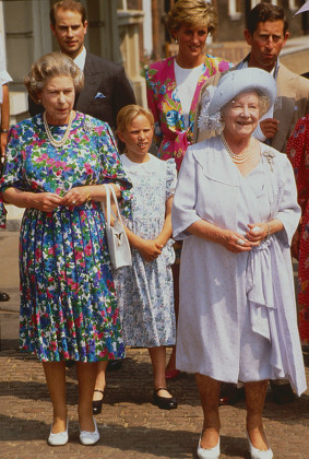 Queen Elizabeth Ii Queen Mother Princess Editorial Stock Photo - Stock ...