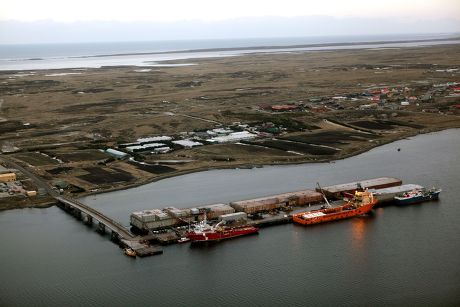 Aerial View Port Stanley Falkland Islands Editorial Stock Photo - Stock ...