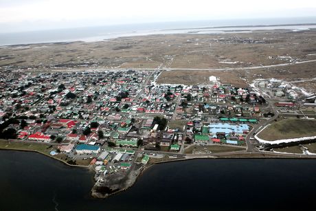 Aerial View Port Stanley Falkland Islands Editorial Stock Photo - Stock ...