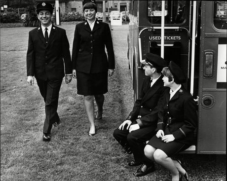 London Bus Conductors Drivers New London: foto stock editoriale ...