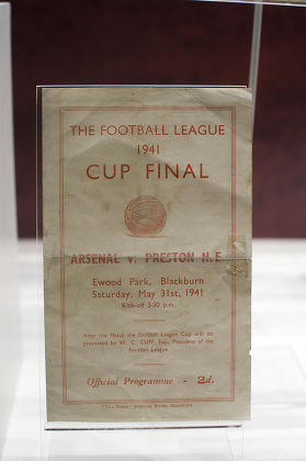 1941 Fa Cup Final Programme Editorial Stock Photo - Stock Image ...