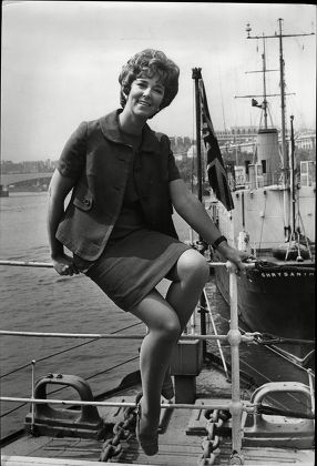 Television Announcer Sheila Kennedy Aboard Hms Editorial Stock Photo ...