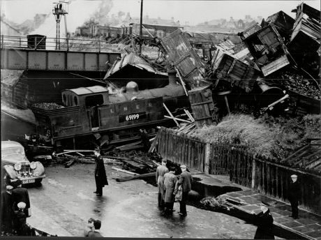 Lner Tank Engine Goods Train Crashed Editorial Stock Photo - Stock ...