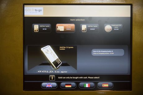 Launch First Gold Dispensing Atm Uk Editorial Stock Photo - Stock Image ...