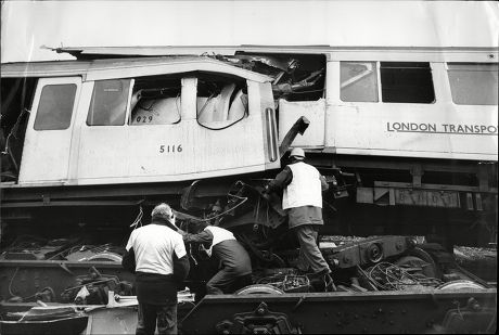 Railway Underground Tube Train Crash Britain Editorial Stock Photo ...