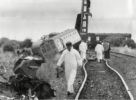 Railway Train Crash Britain Lockington 1986 Editorial Stock Photo ...