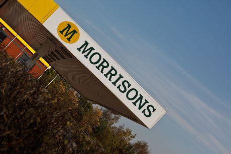 Morrisons Signage On Petrol Filling Station Editorial Stock Photo ...