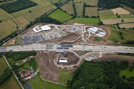 Nearly Completed Cobham M25 Services Between Editorial Stock Photo ...