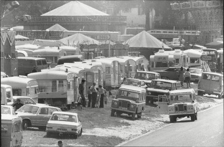 Gypsies Their Caravans Gypsy Caravans Epsom Editorial Stock Photo ...