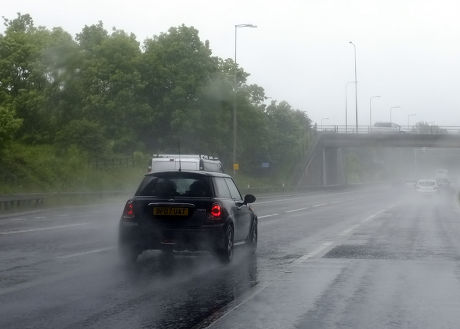 Heavy Rain Makes Difficult Driving Conditions Editorial Stock Photo ...