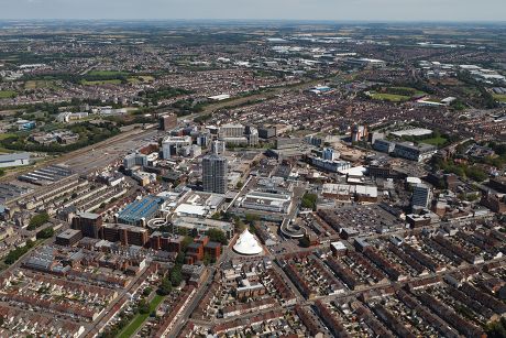 Aerial View Downtown Swindon Wiltshire England Editorial Stock Photo ...