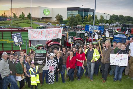 Milk Price Protest Blockade By Dairy Editorial Stock Photo - Stock ...