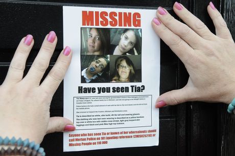 Missing Poster Tia Sharp Town New Editorial Stock Photo - Stock Image ...