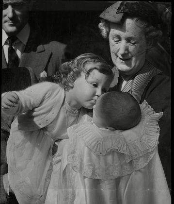 Christening Herbert Robin Cayzer Gets Kiss Editorial Stock Photo ...