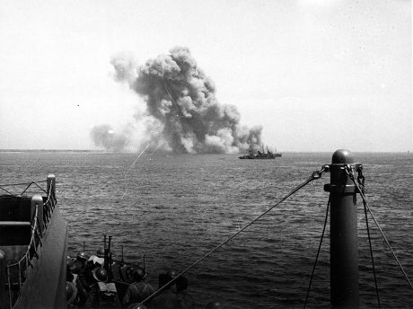 Explosion On One Ships Which Guarded Editorial Stock Photo - Stock ...