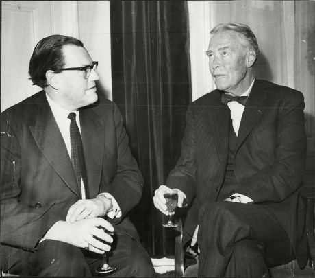 Reginald Maudling Meeting Christian Herter Us Editorial Stock Photo ...