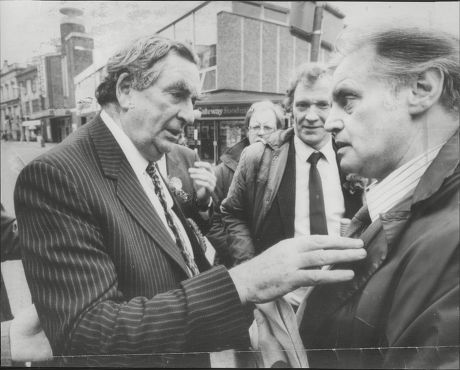 Labour Party Mp Denis Healey Pushes Editorial Stock Photo - Stock Image ...