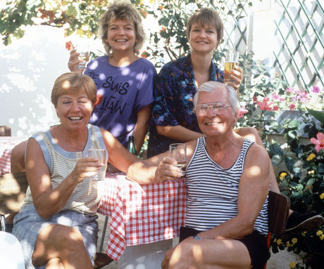 Clive Dunn His Wife Pricilla Daughters Editorial Stock Photo - Stock ...