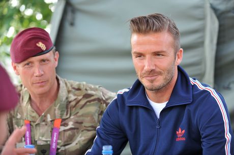 David Beckham Visits Soldiers Providing Security Editorial Stock Photo ...
