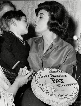 Actress Pat Phoenix Her Birthday Cake Editorial Stock Photo - Stock ...