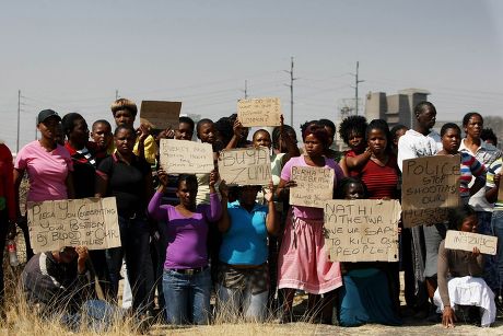 Women Protest Support Mine Workers Editorial Stock Photo - Stock Image ...