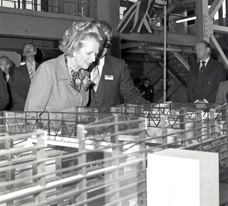 Prime Minister Mrs Thatcher Officially Opens Editorial Stock Photo ...