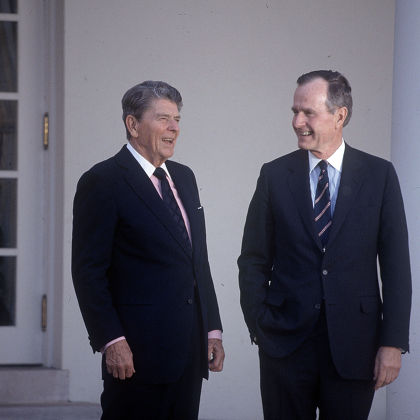 Ronald Reagan George H Bush Editorial Stock Photo - Stock Image ...